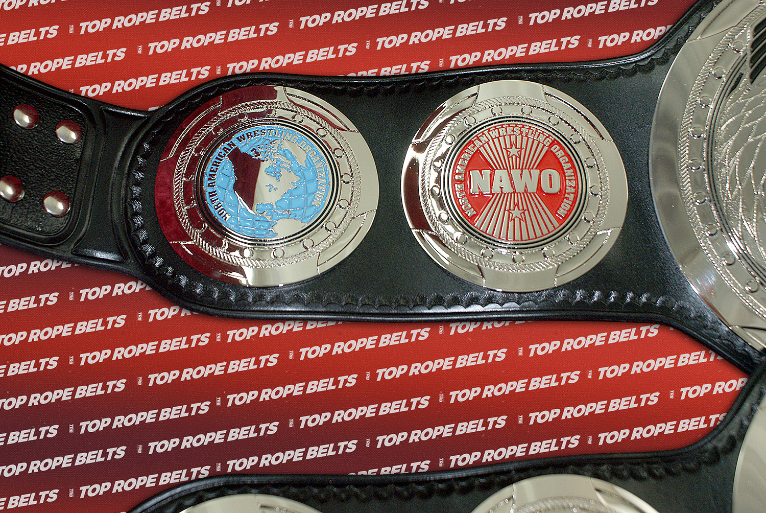 NAWO Mirror Image Tag Team Title Belts | Top Rope Belts